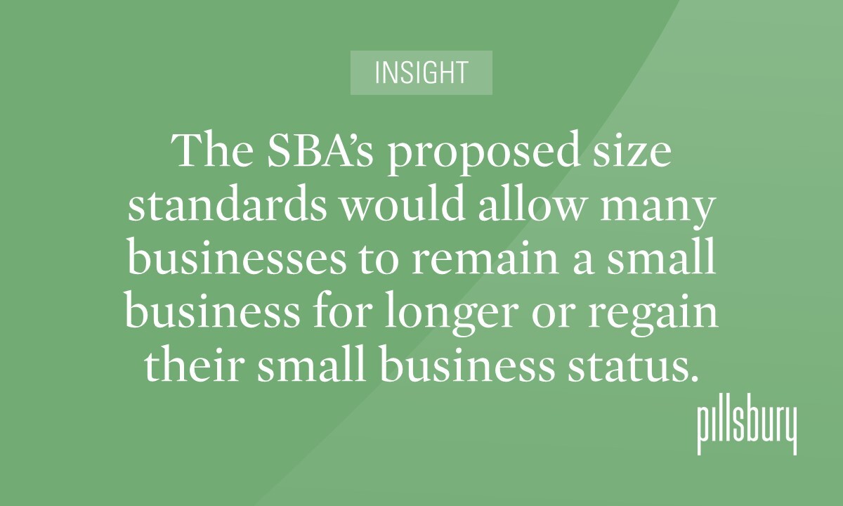 SBA Proposes to Increase Size Standards for 46 Service Industries