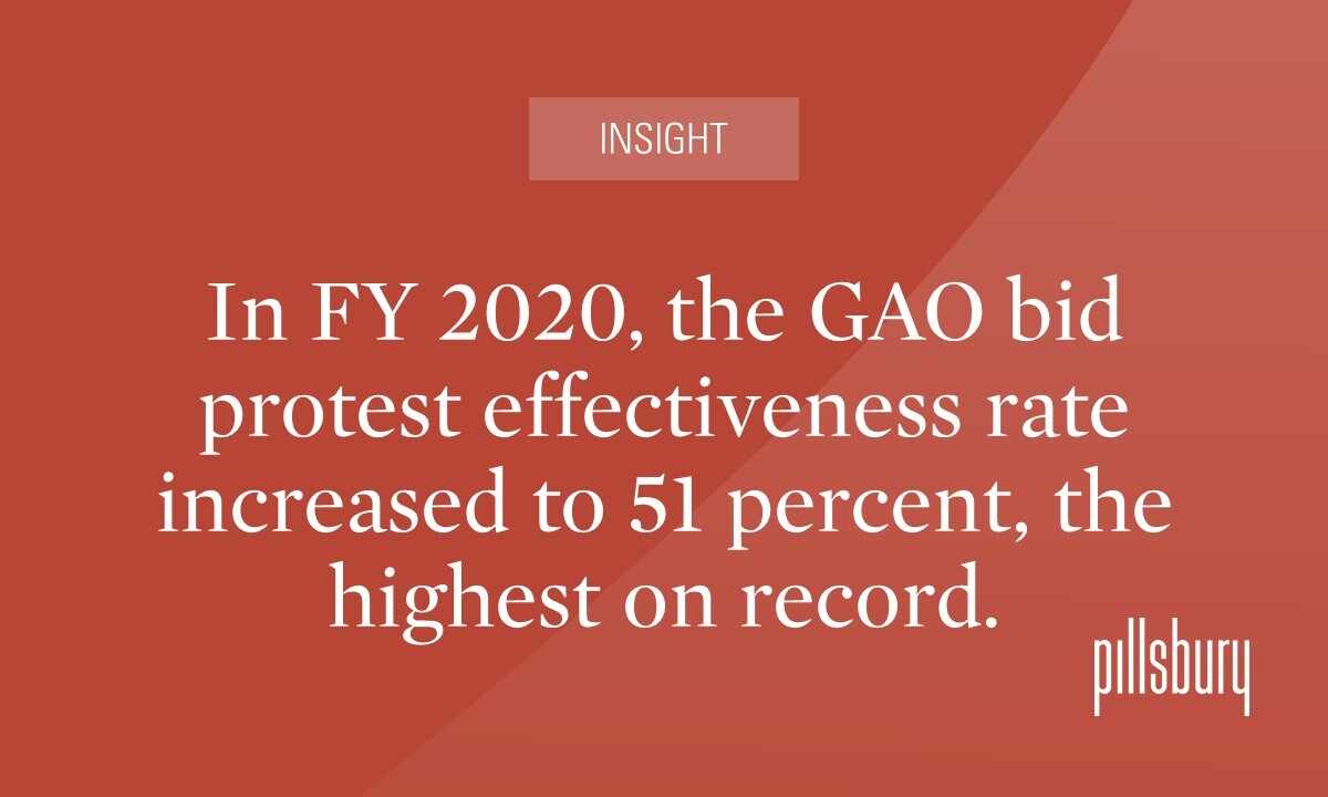 GAO Publishes Fiscal Year 2020 Bid Protest Statistics
