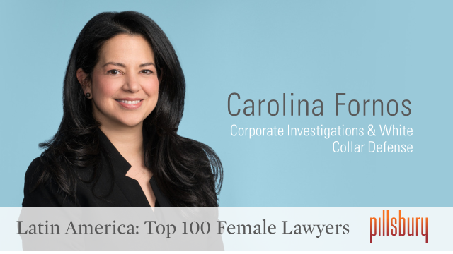 Two Pillsbury Partners Named to Latinvex’s Top 100 Female Lawyers List