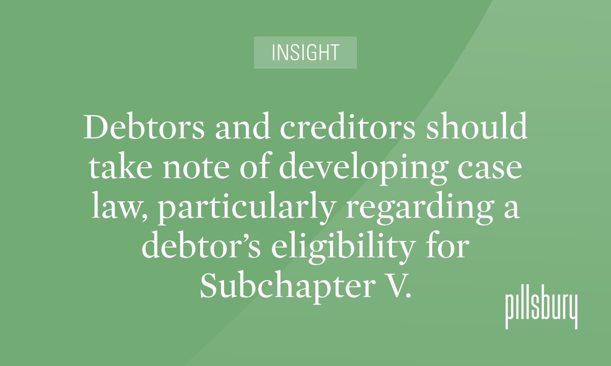 Profit Motive? Not Required for Subchapter V Eligibility
