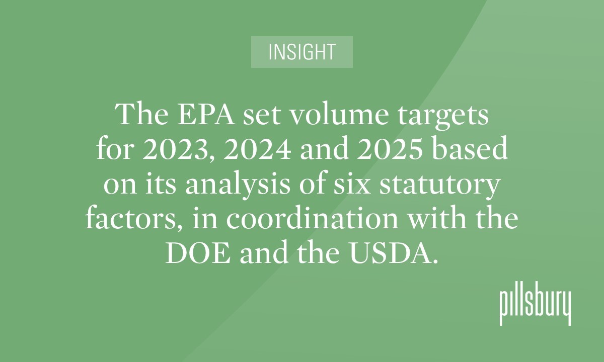 Understanding the EPA’s Final Renewable Fuel Standard Set Rule
