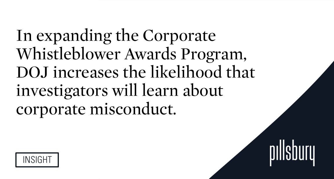 DOJ Announces Shift in Approach to Prosecuting Corporate Crime