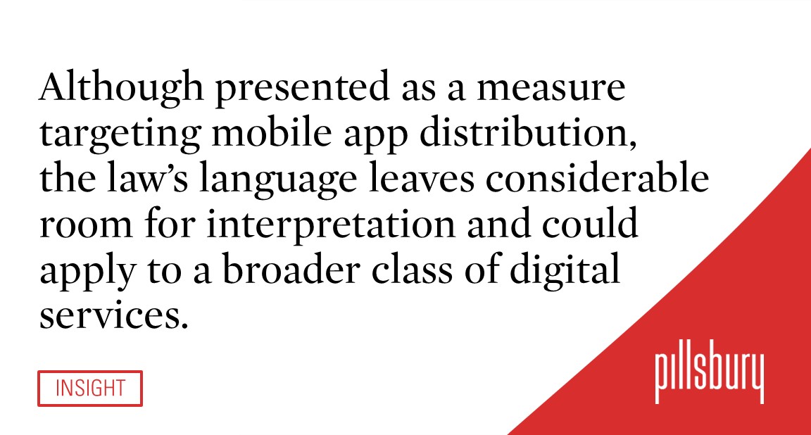 The App Store Accountability Act: Overview and Initial Considerations