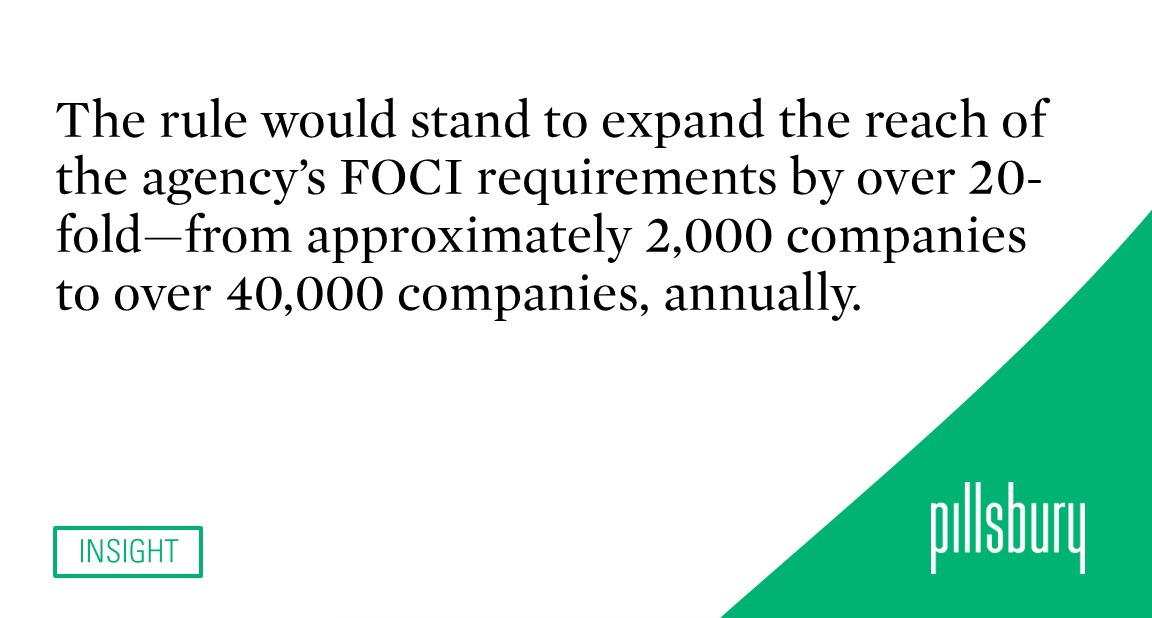 847 Awaiting Takeoff: DCSA Issues Guidance on Expanded Scope of FOCI ...