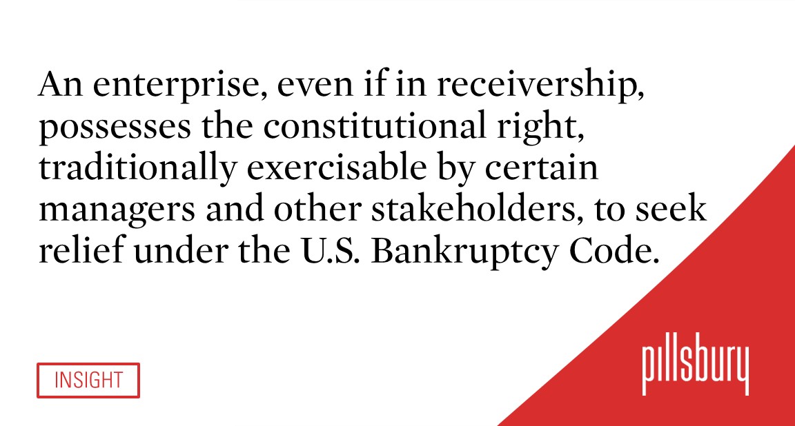 U.S. Bankruptcy Court Holds that State-Court Receivership Order Does ...