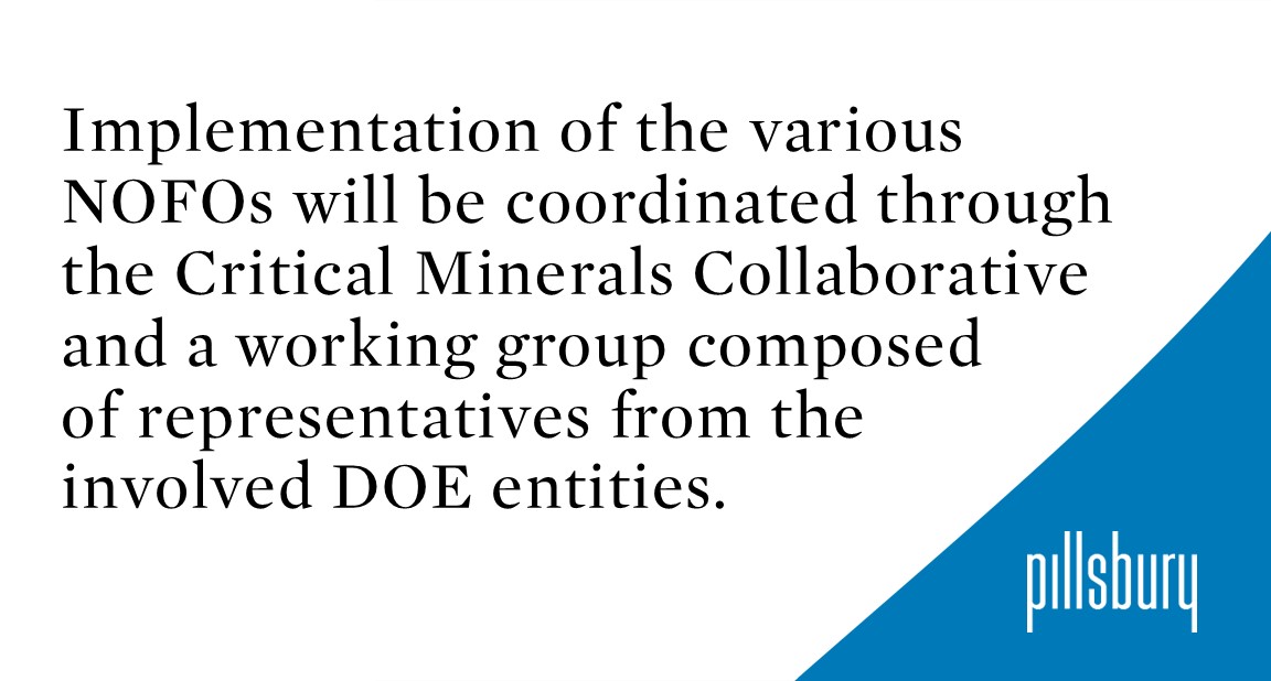 $1 Billion in Forthcoming DOE Critical Minerals Funding Opportunities