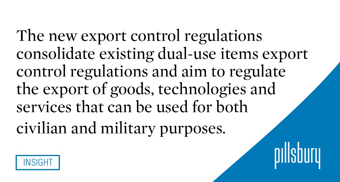 China Issues New Export Control Regulations on Civil-Military Dual-Use ...