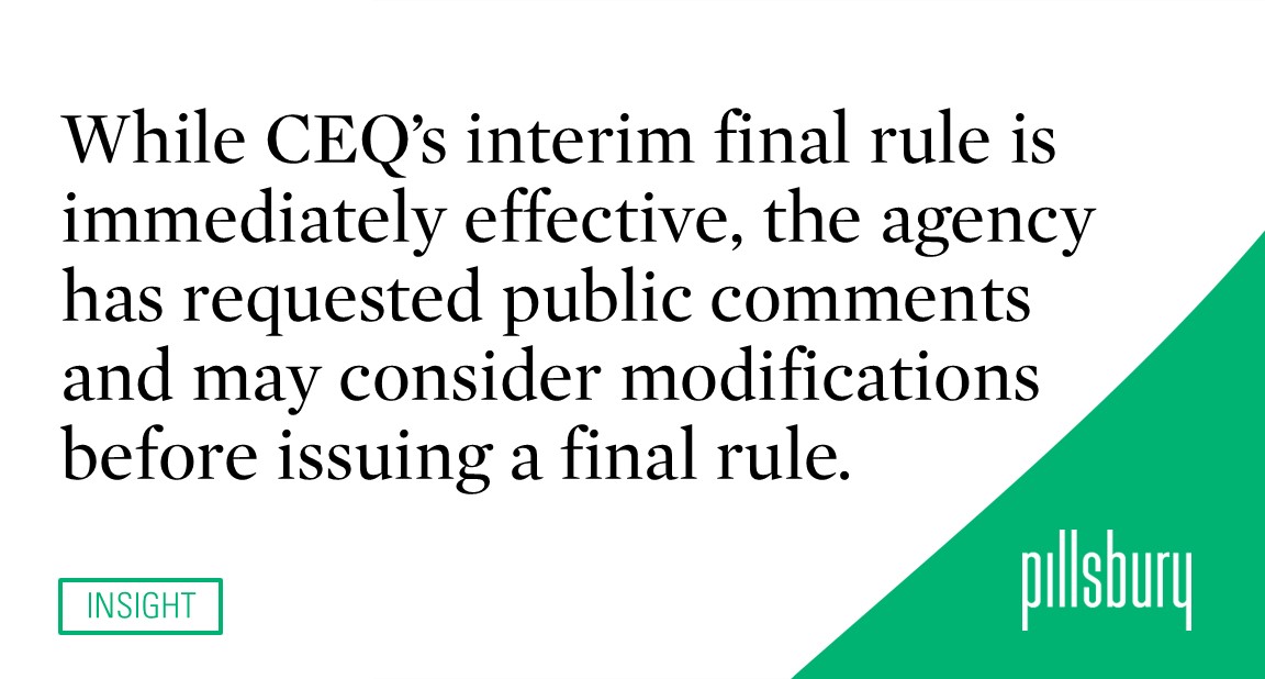 Council on Environmental Quality Rescinds NEPA Regulations