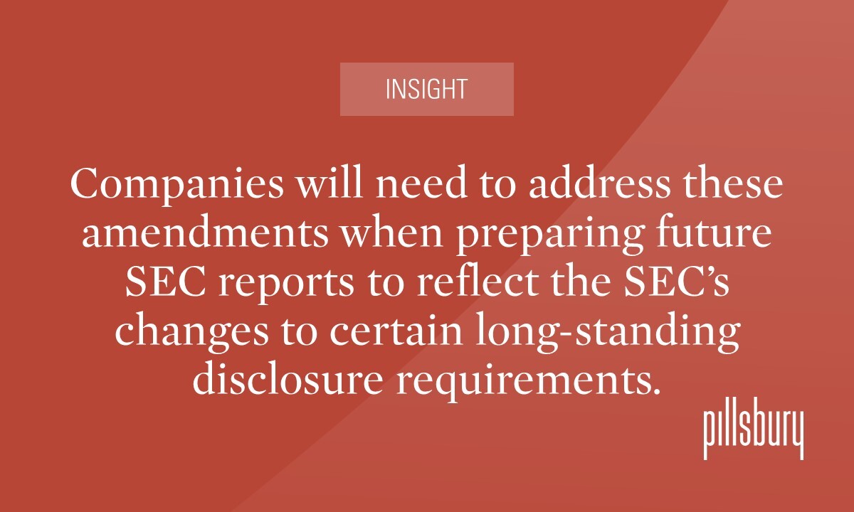 SEC Amends Disclosure Requirements for Business Description, Legal ...