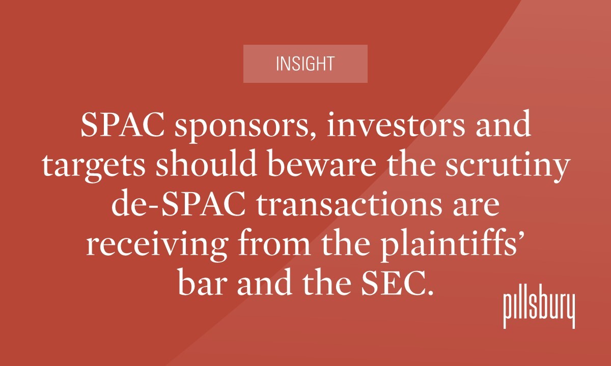 The SPAC Explosion: Beware the Litigation and Enforcement Risk