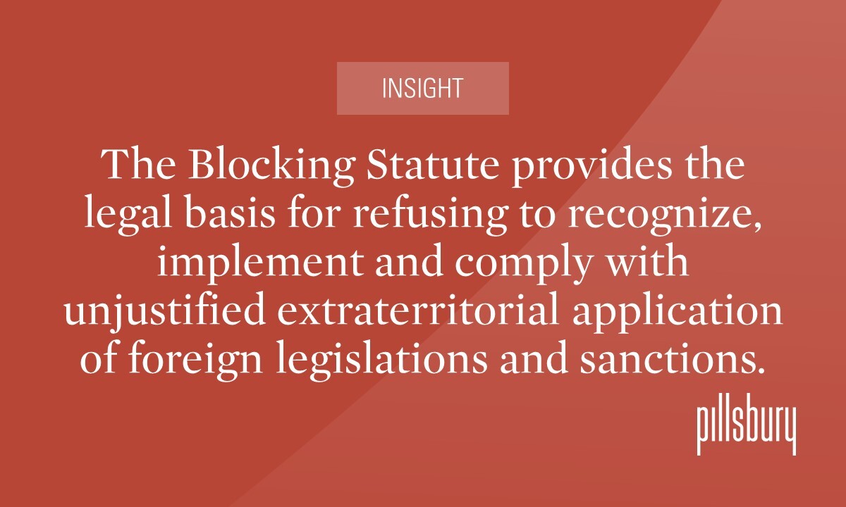 China Publishes Blocking Legislation to Counteract Unjustified