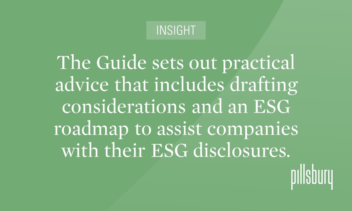 New ESG Disclosure Guide for Leveraged Finance Transactions