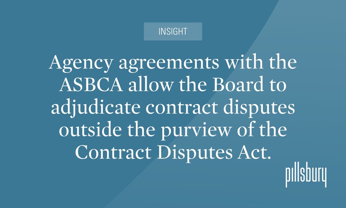ASBCA Takes on Contract Dispute Without Jurisdiction