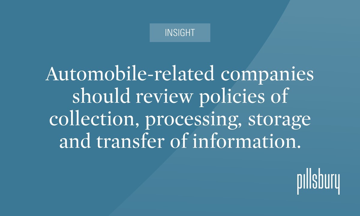 China Publishes Regulation on Management of Automobile Data Security