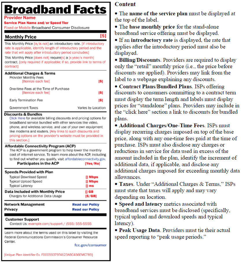 FCC Rulemaking Addresses Broadband Labels and Digital Discrimination