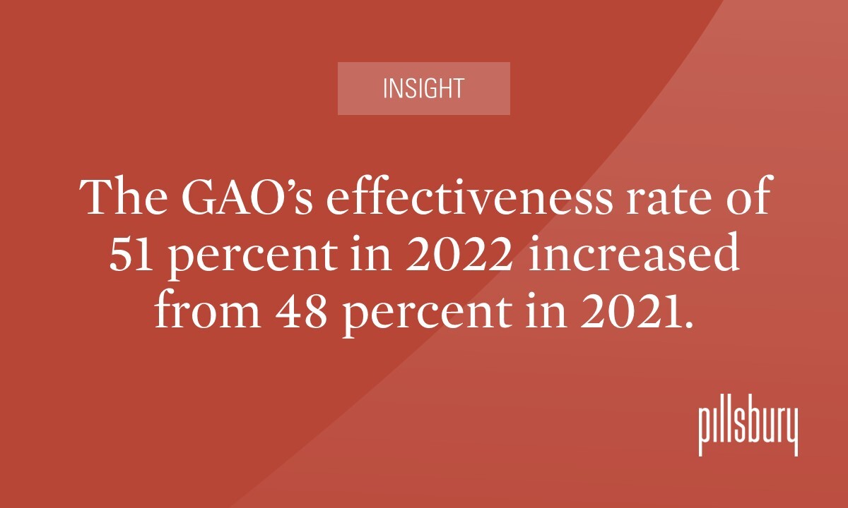 GAO Publishes Fiscal Year 2022 Bid Protest Statistics