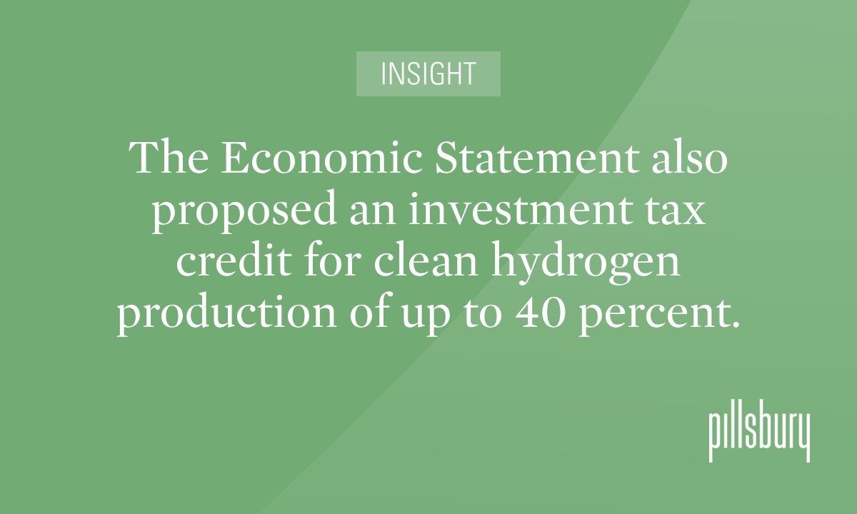 Canada Announces Investment Incentives for Clean Energy and Hydrogen