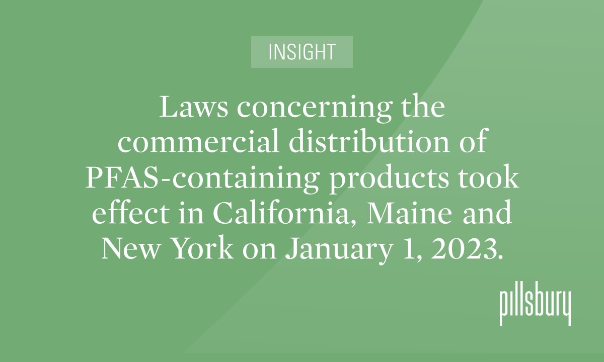 State Laws Banning PFAS Applications Have Started to Take Effect