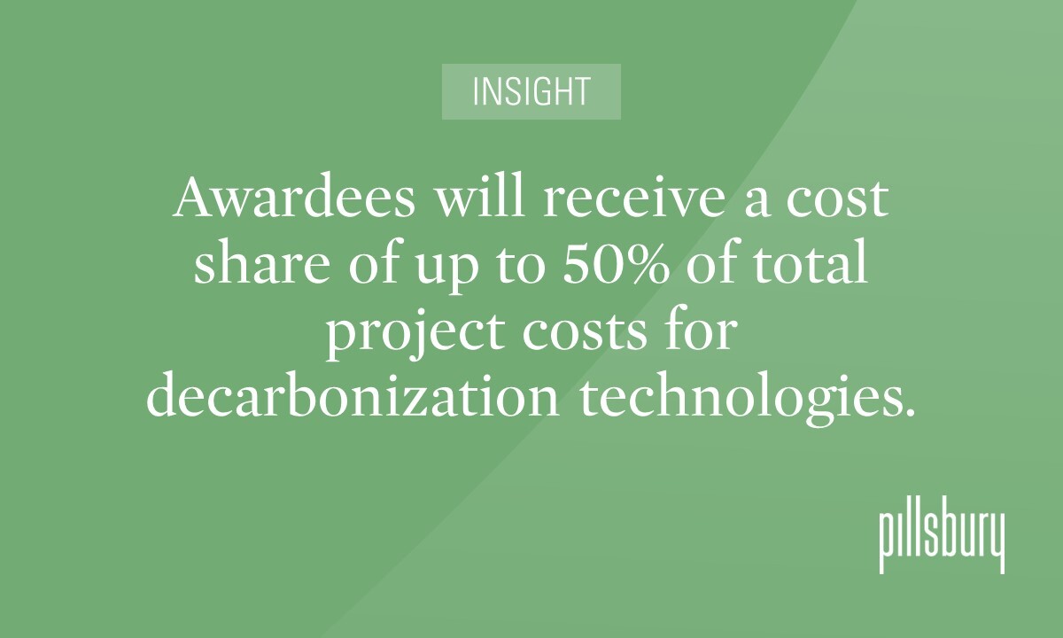DOE Announces Funding Opportunity for Decarbonization Projects