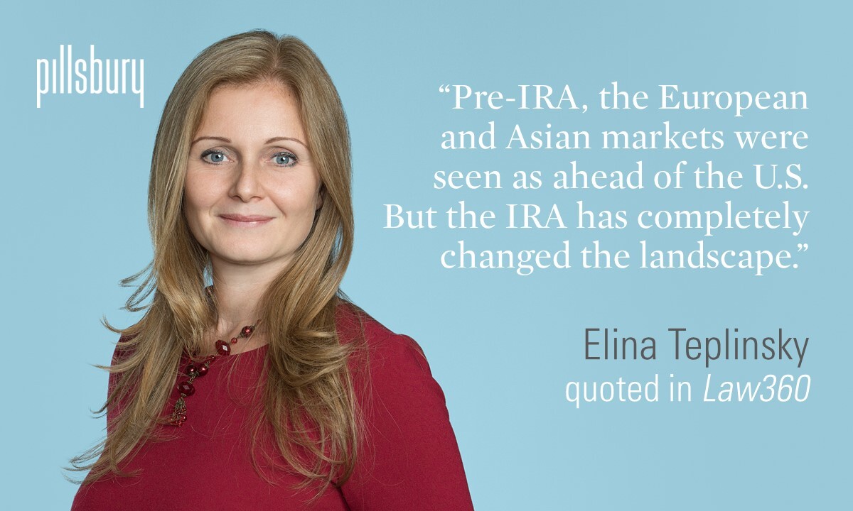 Pillsbury Energy Industry Leader Elina Teplinsky Discusses the ...