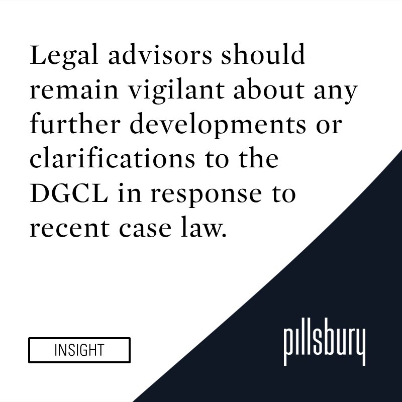 Proposed Amendments Align DGCL Requirements with Market Practice